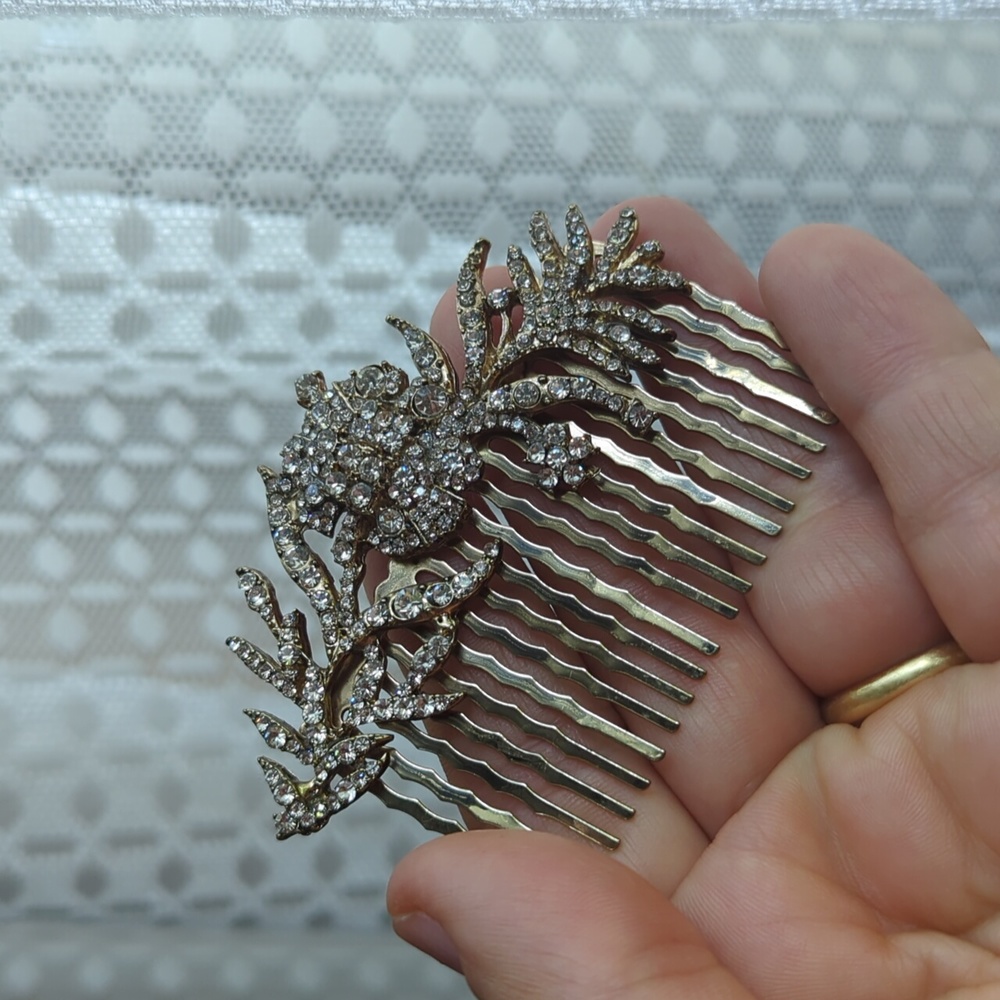 Crystal Hair Bridal/Prom Hair Comb - Gem